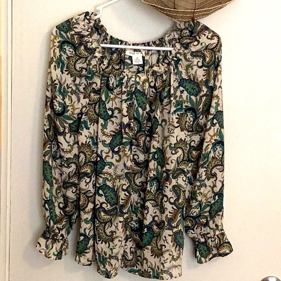 Skye's the Limit | Tops | Belfast Paisley Gathered Blouse | Poshmark